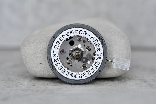 NH34 Movement - White Date Wheel - New (Missing rotor) – Secondhand Mods