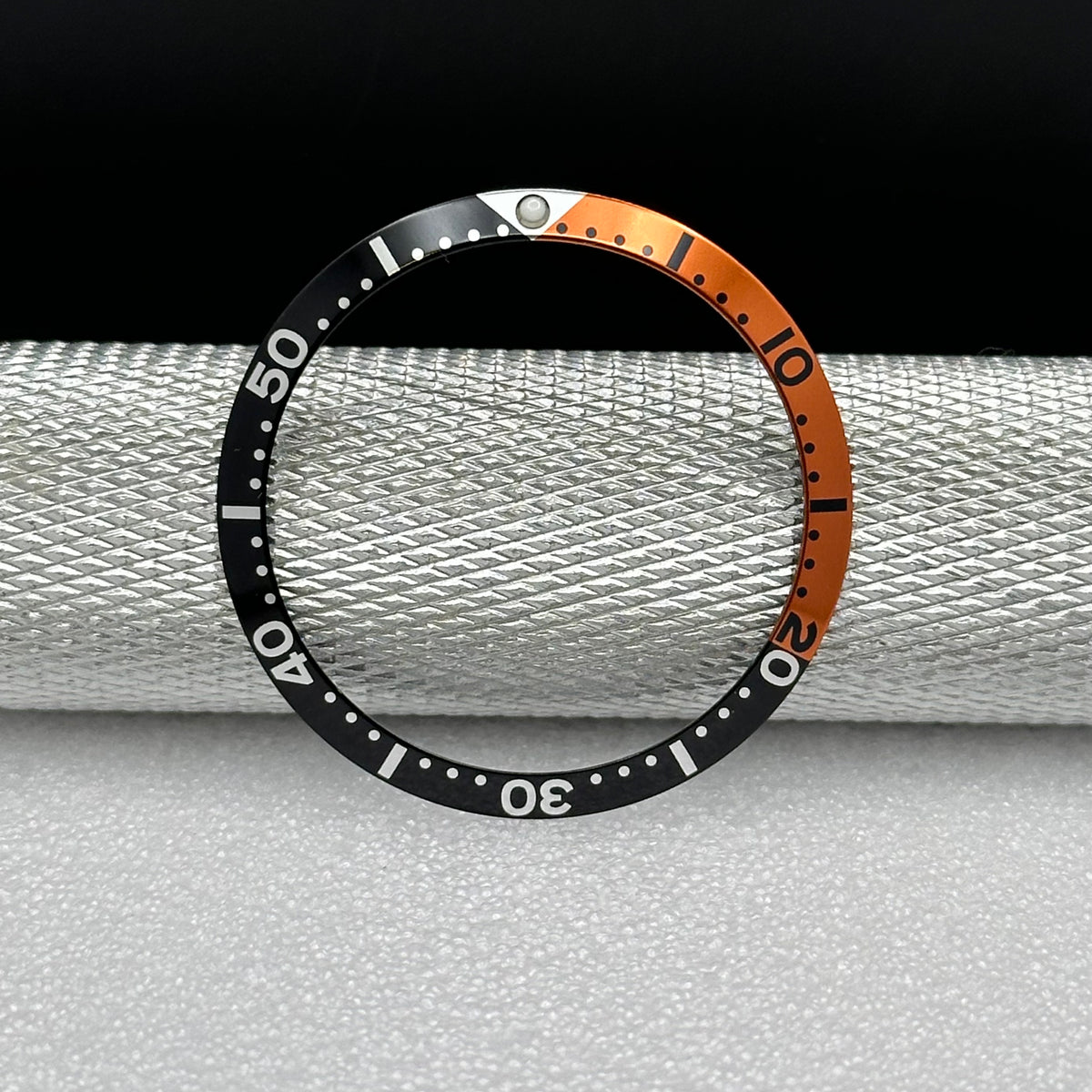 Sloped Aluminum SKX-Style Black & Orange Bezel Insert – Secondhand Mods