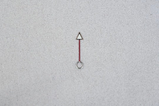 Polished Silver GMT Arrow Hand w. Red Stem (for NH34 GMT Movements ...