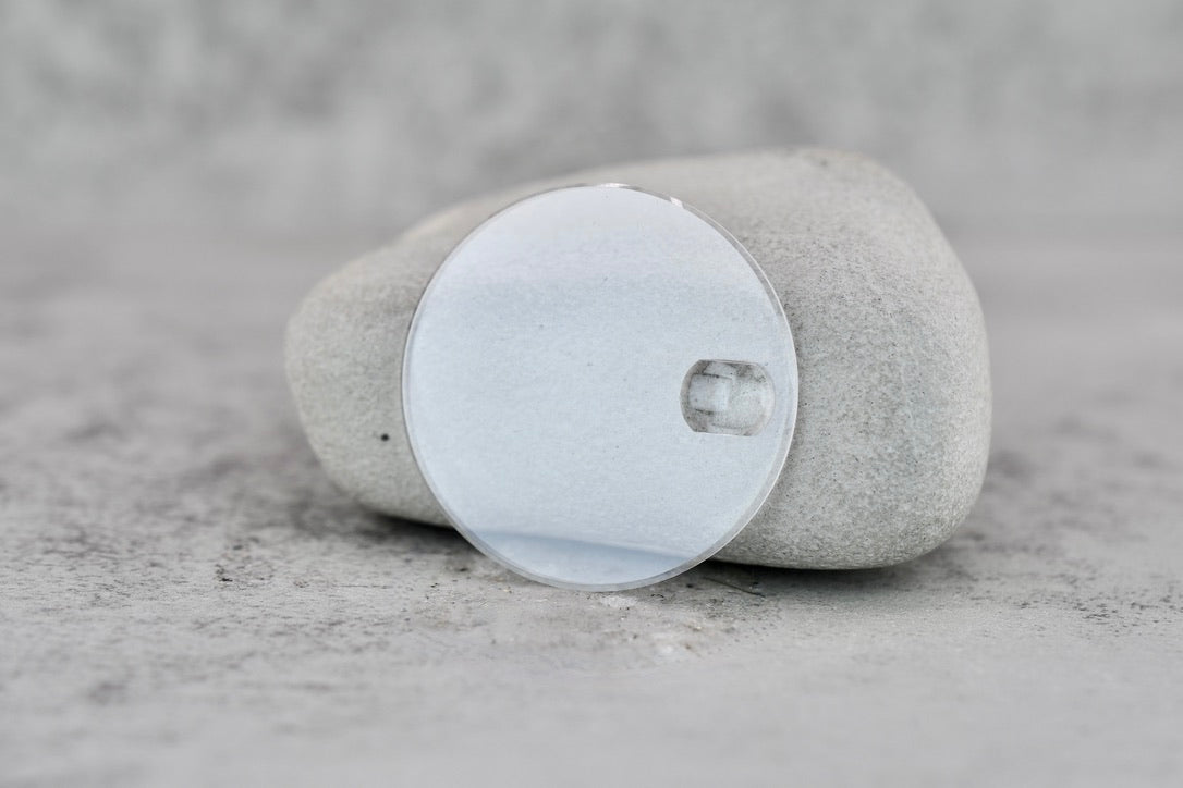 Flat Sapphire Crystal - No Beveled Edge - Clear AR w. Cyclops Window ...
