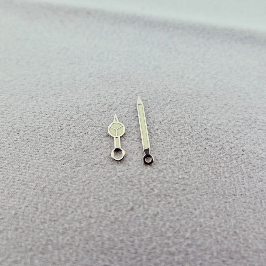 Polished Silver Mercedes Hour & Minute Hands – Secondhand Mods