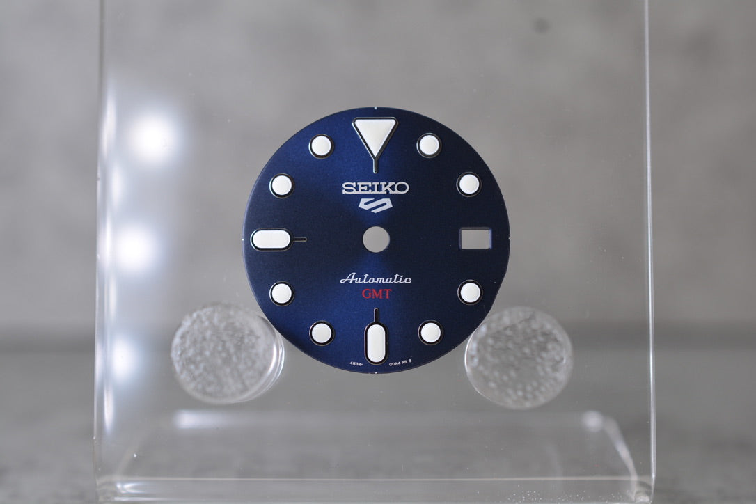 OEM Seiko 5KX Blue GMT SSK003 Dial, 28.5mm - New – Secondhand Mods