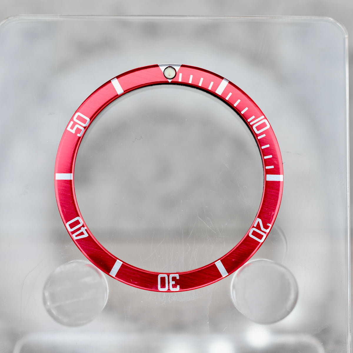 SKX007/SRPD Red & Silver Sub-Style Bezel Insert - New – Secondhand Mods